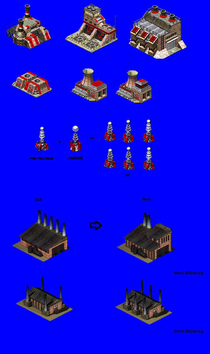 [RA2] My first buildings | Project Perfect Mod