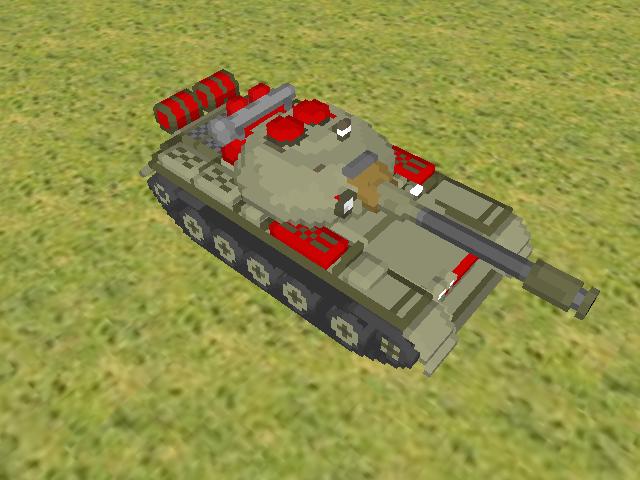T-55 tank voxel | Project Perfect Mod