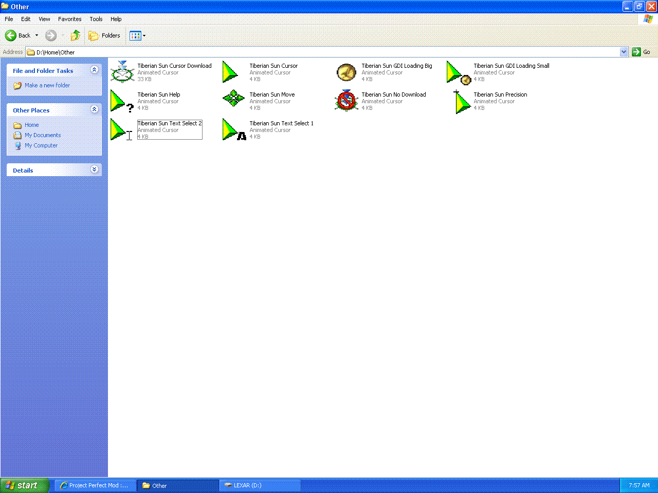 Tiberian Sun Cursors | Project Perfect Mod